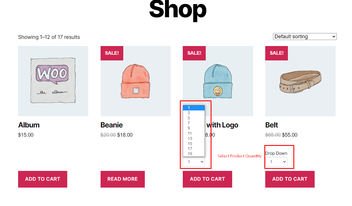 Add Product Quantity Dropdown in WooCommerce - Plugin999