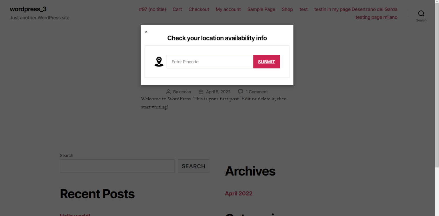 How do Pincode Checker in WooCommerce - Plugin999