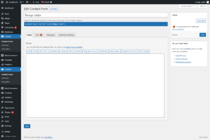 How do create Range Slider Fields Contact Form 7 - Plugin999